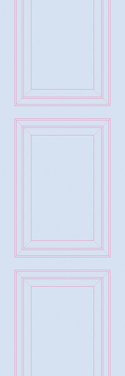 Light Blue & Pink Panel Outline Wallpaper | Mineheart