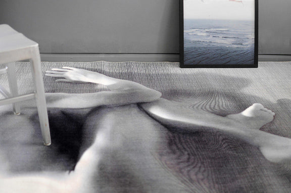 Compress Rug | Buy Silver Grey Modern Rug | Mineheart