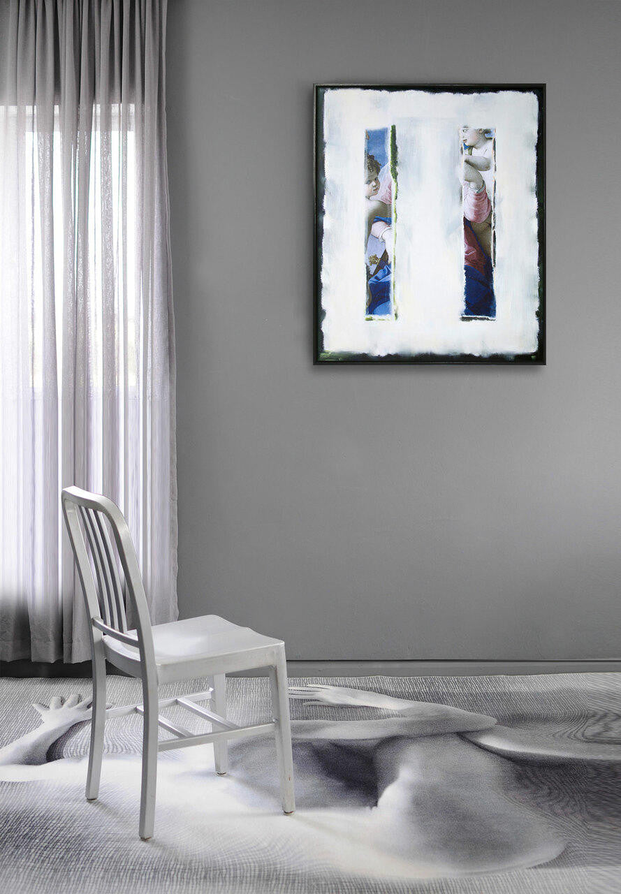 The Two Children -Limited Edition Print | Mixed Media Painting – Mineheart