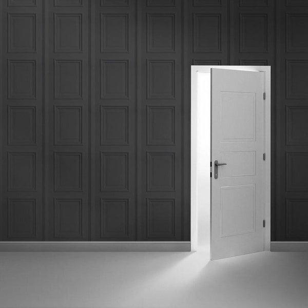 black panel effect wallpaper