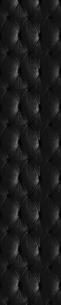 Black padded wallpaper | Leather Button Back Wallpaper | Mineheart