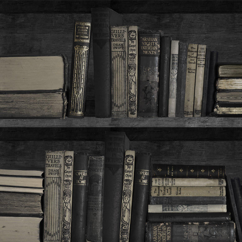 Wallpaper Books | Dark library wallpaper | Mineheart