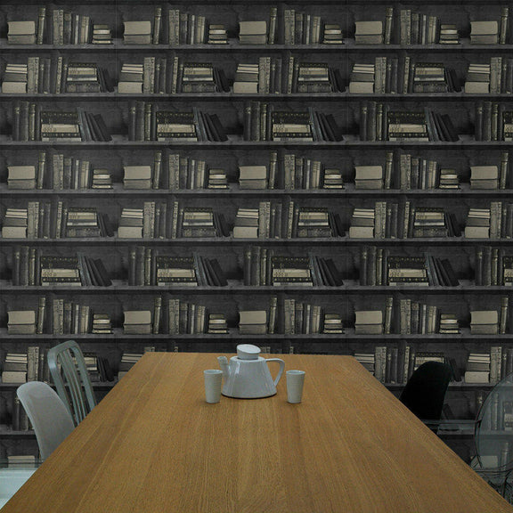 Wallpaper Books | Dark library wallpaper | Mineheart